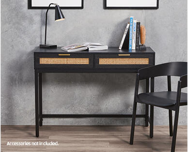 Rattan Console Table and Desk - Aldi - Australia - Specials archive