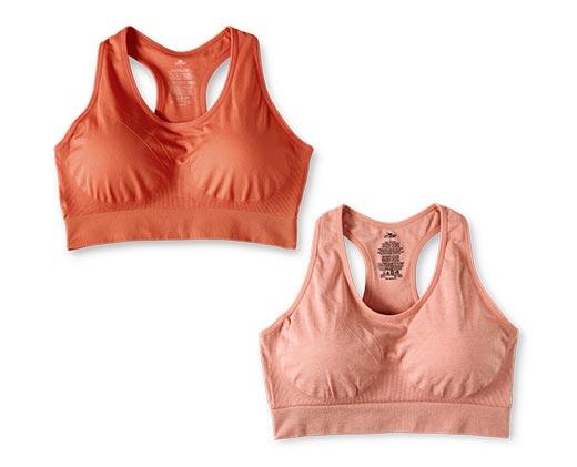 Crane Ladies' 2-Pack Seamless Sport Bras - Aldi - US - Specials archive