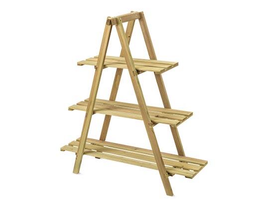 Belavi Wooden Plant Ladder Stand