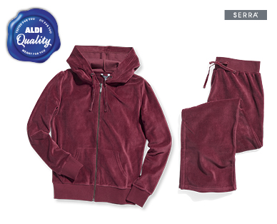 LADIES VELOUR TRACKSUIT - Aldi - Australia - Specials archive