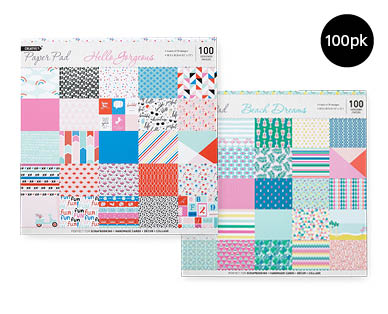 Scrapbook Paper 100pk - Aldi - Australia - Specials archive