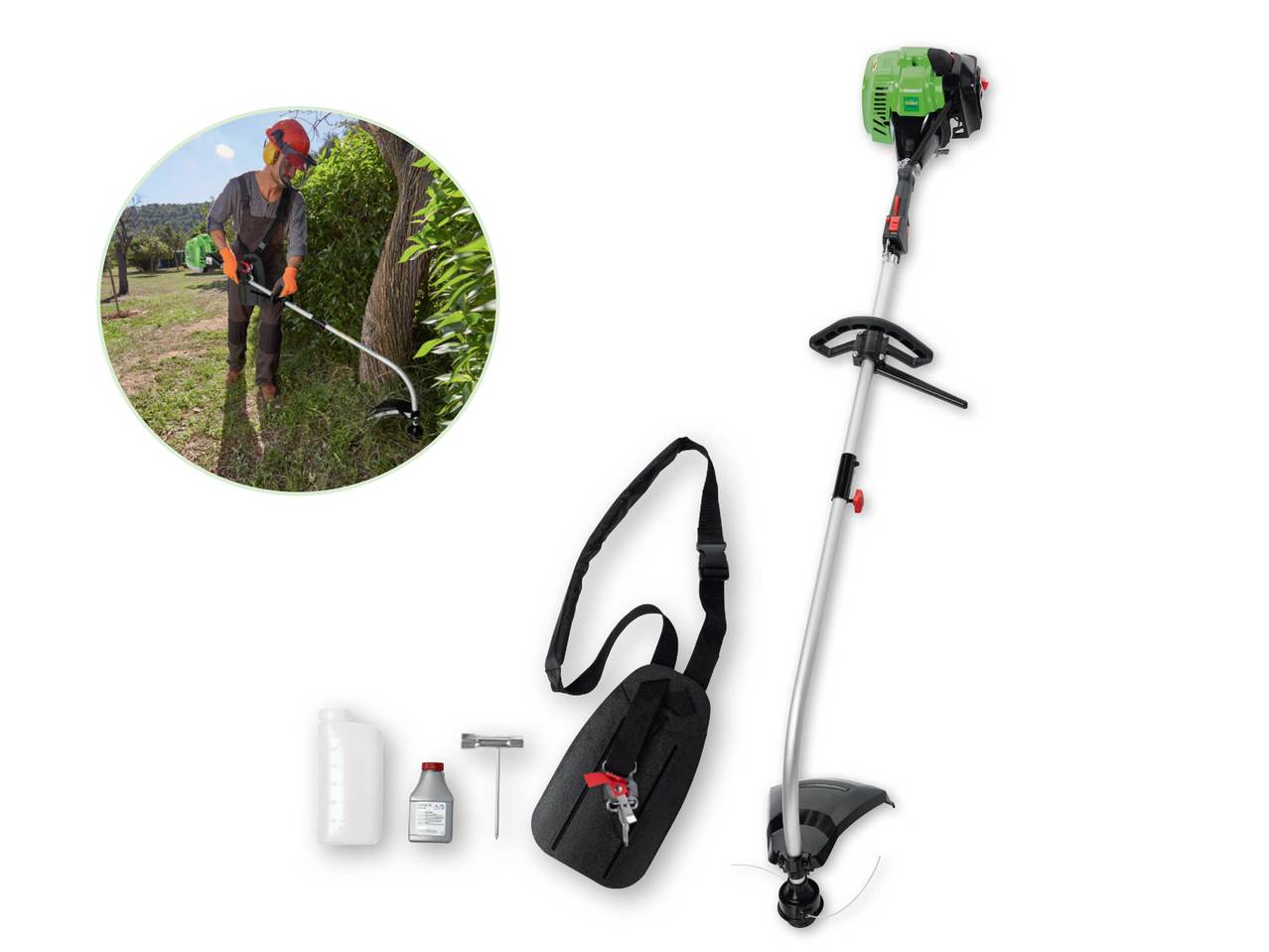 FLORABEST Petrol Grass Trimmer - Lidl - Northern Ireland - Specials archive
