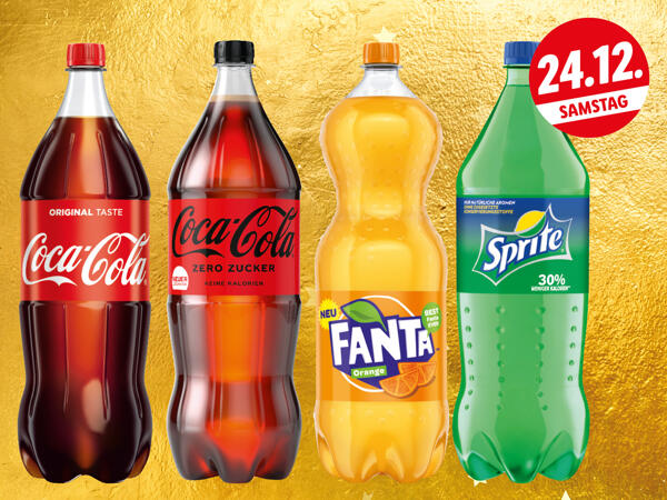 Coca Cola/Fanta/Sprite Limonade - Lidl - Österreich - Archiv Werbeangebote