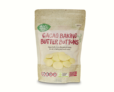 Baking Cacao Butter Buttons 300g - Aldi - Australia - Specials archive