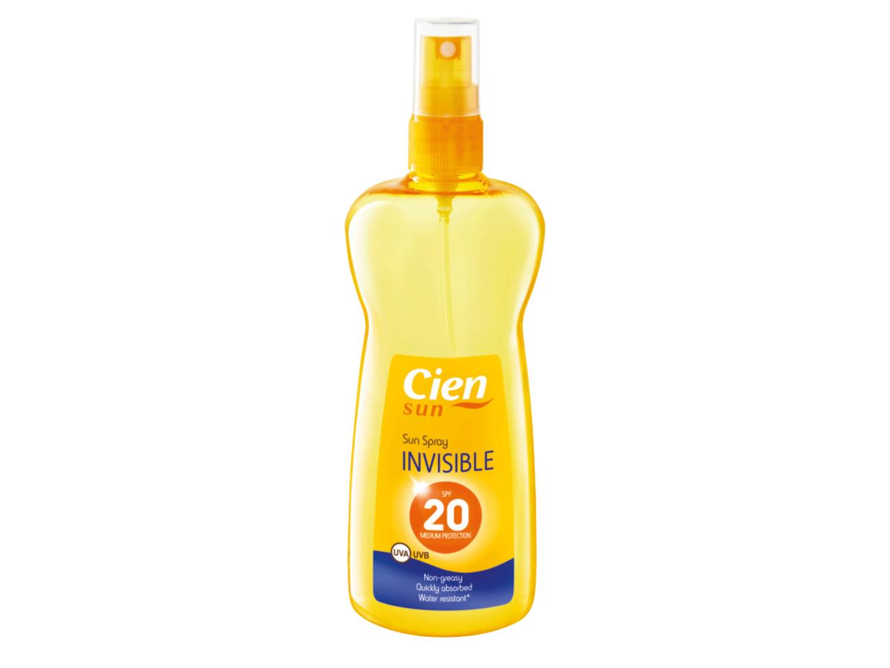 CIEN Invisible Sun Spray SPF 20 - Lidl - Northern Ireland - Specials ...