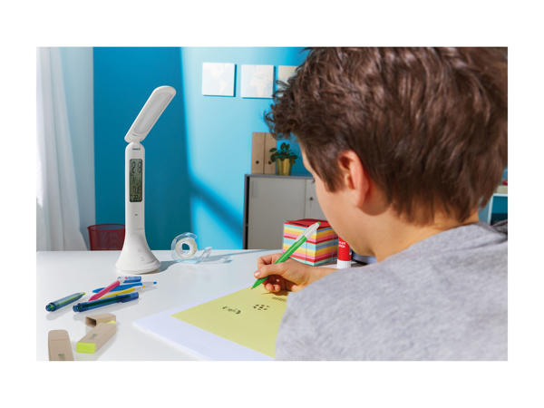 Livarno Lux LED Desk Lamp With Clock1 - Lidl - Great Britain - Specials ...