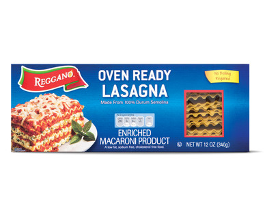 Reggano Oven Ready Lasagna Noodles - Aldi - US - Specials archive