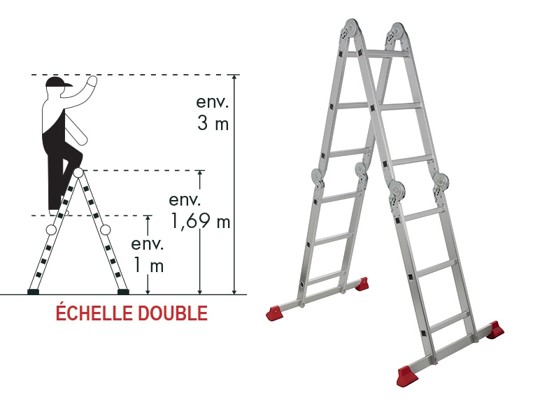 Echelle multifonction 4 x 3 marches - Lidl - France - Archive des ...