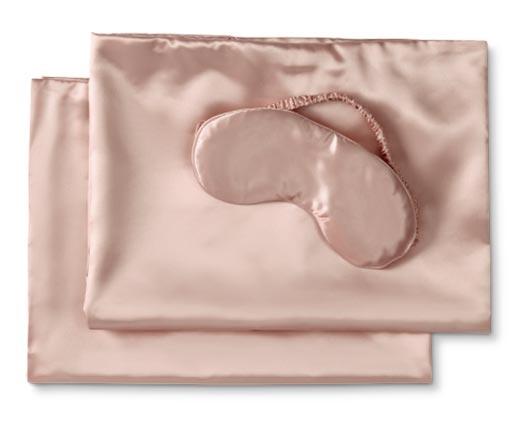Huntington Home 2-Pack Satin Pillowcase and Eye Mask Set - Aldi — USA ...