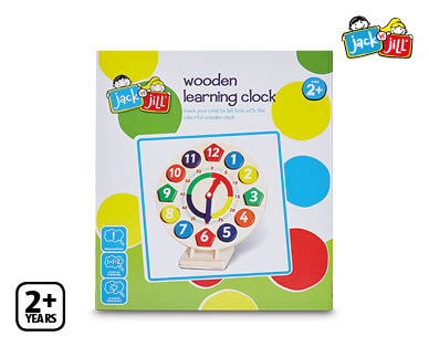 Wooden Learning Clock - Aldi - Australia - Specials archive