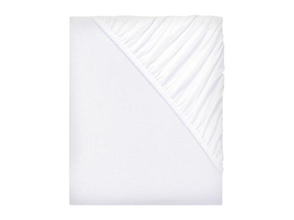 Livarno Home Microfibre Jersey Fitted Sheet - King - White - Lidl ...