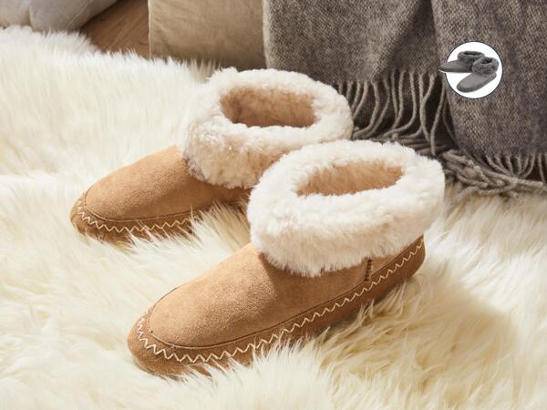Ladies' Sheepskin Slippers - Lidl - Northern Ireland - Specials archive