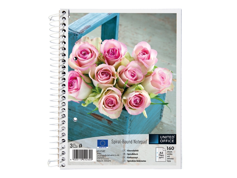 UNITED OFFICE A5 Spiral-Bound Notepad - Lidl - Great Britain - Specials ...