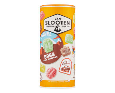 Van Slooten Travel Bags Sour Winegums 340g - Aldi - Australia ...