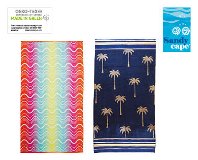 Velour Jacquard Beach Towel - Aldi - Australia - Specials archive