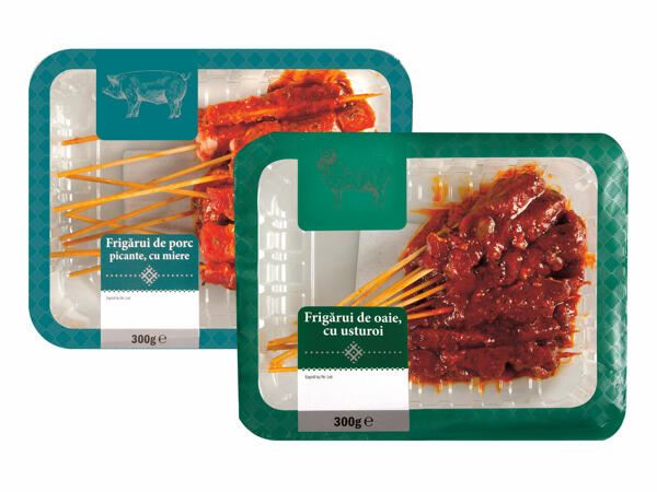 Frigărui marinate de oaie / porc - Lidl - România - Promoții arhiva