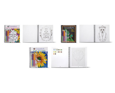 ColorArt Book With Colored Pencils - Aldi - US - Specials archive