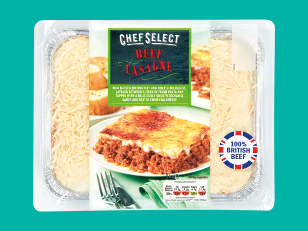 Chef Select Beef Lasagne - Lidl - Great Britain - Specials archive