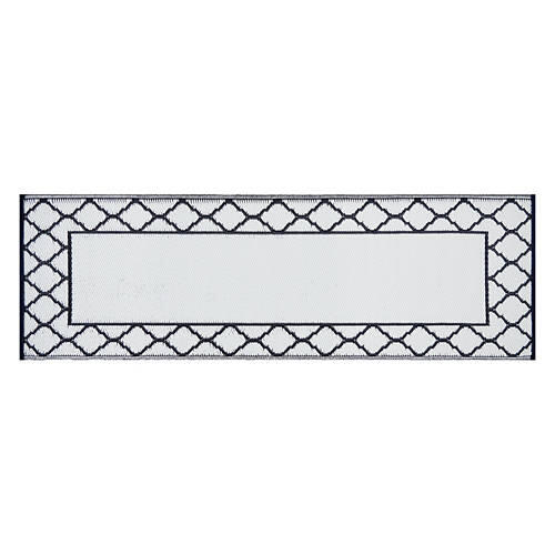 2' x 6' Reversible Indoor/Outdoor Runner - Navy Border - Aldi - US ...