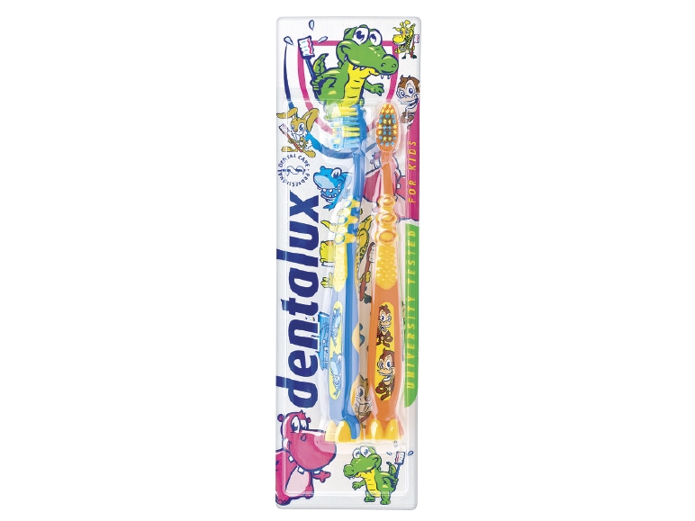 DENTALUX 2 Kids Toothbrushes - Lidl - Great Britain - Specials archive