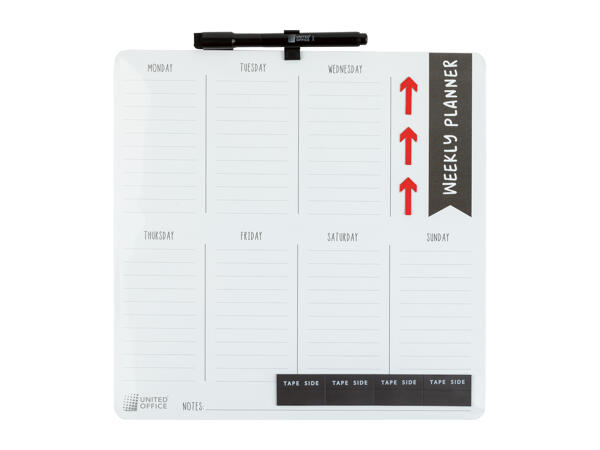 United Office Whiteboard Planner/Magnetic Sticky Notes - Lidl - Great ...