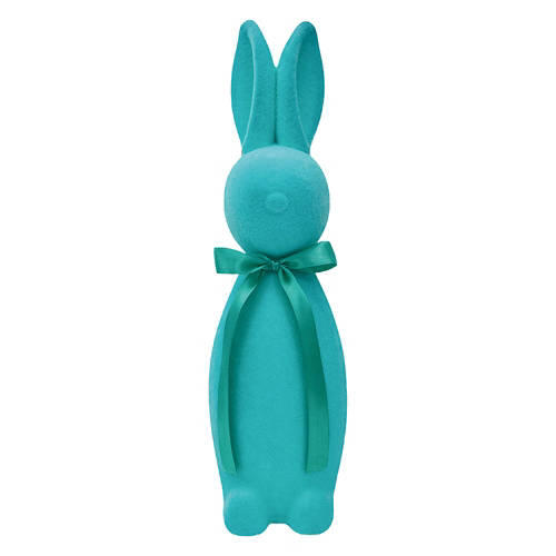 20" Tall Flocked Bunny - Blue - Aldi - US - Specials archive