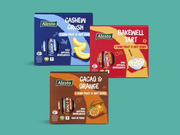 Alesto Raw Fruit And Nut Bars Lidl Great Britain Specials Archive