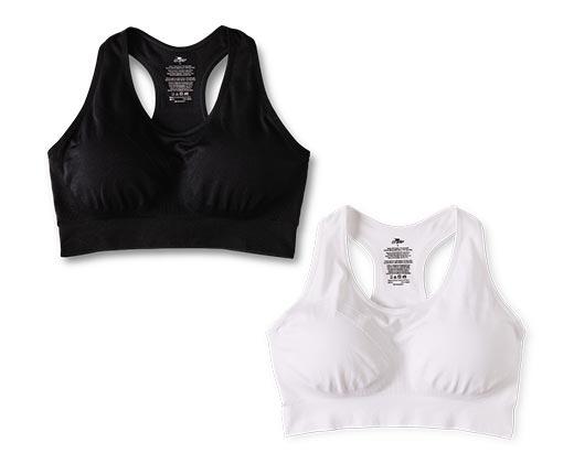 Crane Ladies' 2-Pack Seamless Sport Bras - Aldi - US - Specials archive