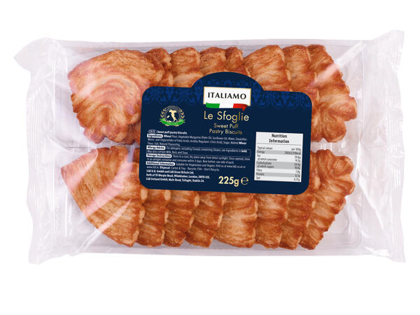 Italiamo Sweet Puff Pastry Biscuits - Lidl - Great Britain - Specials ...