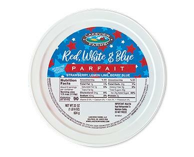Lakeview Farms Red, White and Blue Gelatin Parfait - Aldi - US ...