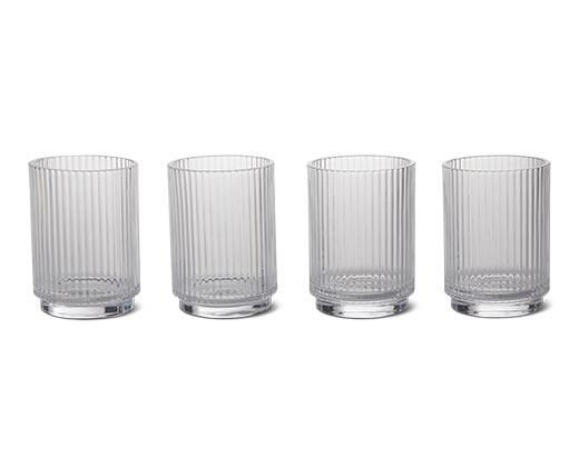Crofton Ribbed Glass Drinkware Set - Aldi - US - Specials archive