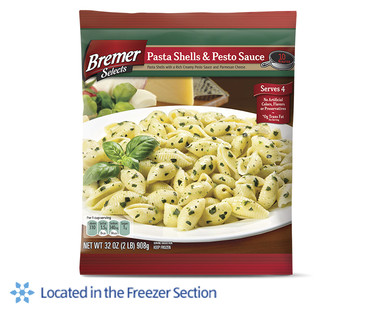 Bremer Selects Pasta Shells & Pesto Sauce or Four Cheese Fettuccine ...