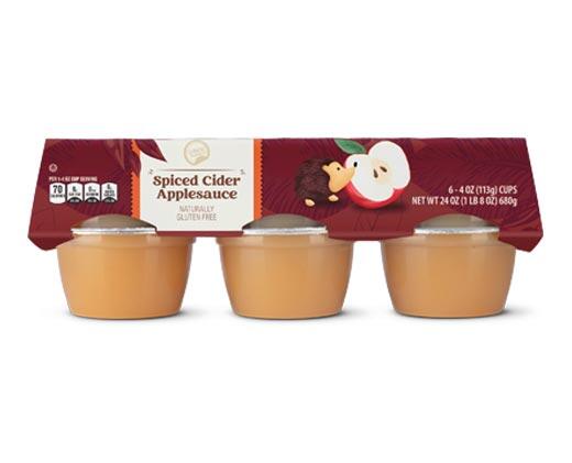 Lunch Buddies Harvest Applesauce Cups Pumpkin or Spiced Cider - Aldi ...