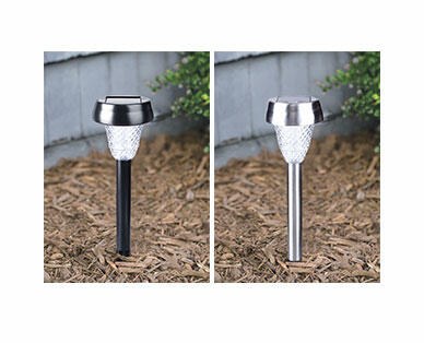 Gardenline Stainless Steel Solar Light - Aldi - US - Specials archive