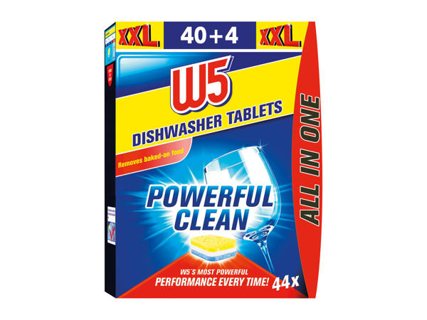 W5 Dishwasher Tablets - Lidl - Great Britain - Specials archive
