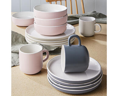 Two-Tone Dinnerware 4 Pack - Aldi - Australia - Specials archive