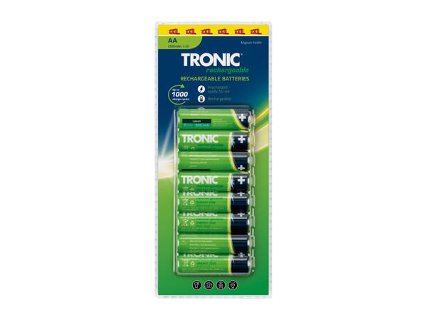 Tronic Rechargeable Batteries - Lidl - Great Britain - Specials archive