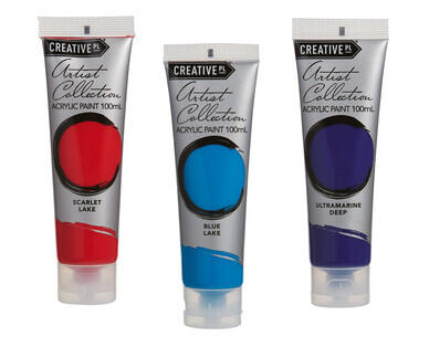 Acrylic Artist Paint Tubes 100ml - Aldi - Australia - Specials archive