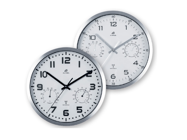 Auriol Radio-Controlled Wall Clock - Lidl - Northern Ireland - Specials ...