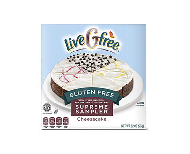 LiveGfree Gluten Free Cheesecake Sampler - Aldi - US - Specials archive