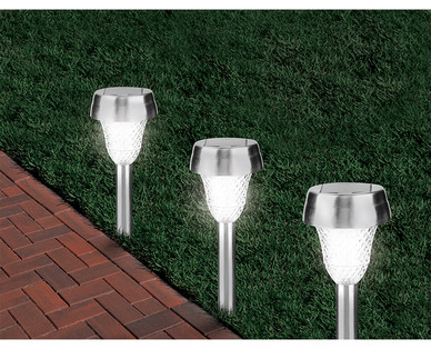 Gardenline Stainless Steel Solar Light - Aldi - US - Specials archive
