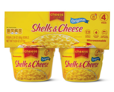 Cheese Club Shells & Cheese Cups - Aldi - US - Specials archive