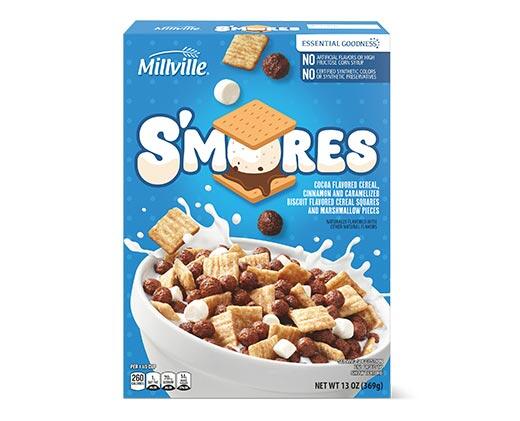 Millville Peanut Butter Bats or S'Mores Cereal - Aldi - US - Specials ...