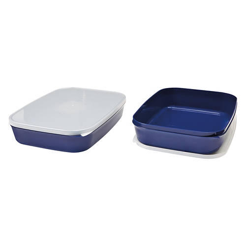 2 Piece Rectangle Food Storage Containers, Navy - Aldi - US - Specials ...