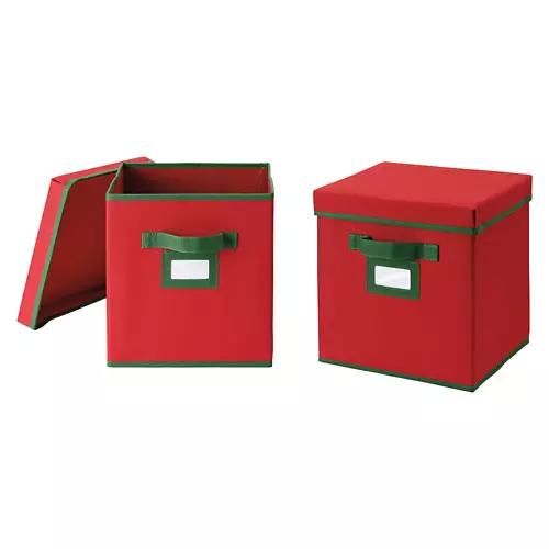 2 Pack Small Collapsible Storage Cube, Red - Aldi - US - Specials archive