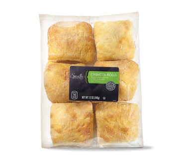 Specially Selected Ciabatta Dinner Rolls - Aldi - US - Specials archive