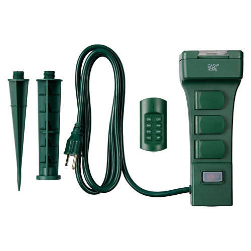 6' Outdoor Remote Controlled Outlet, Green - Aldi - US - Specials archive