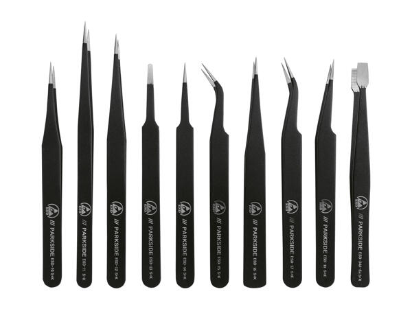 Parkside Anti-Static Tweezer Set - 10 piece set - Lidl - Great Britain ...