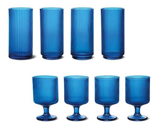 Crofton Ribbed Glass Drinkware Set - Aldi - US - Specials archive