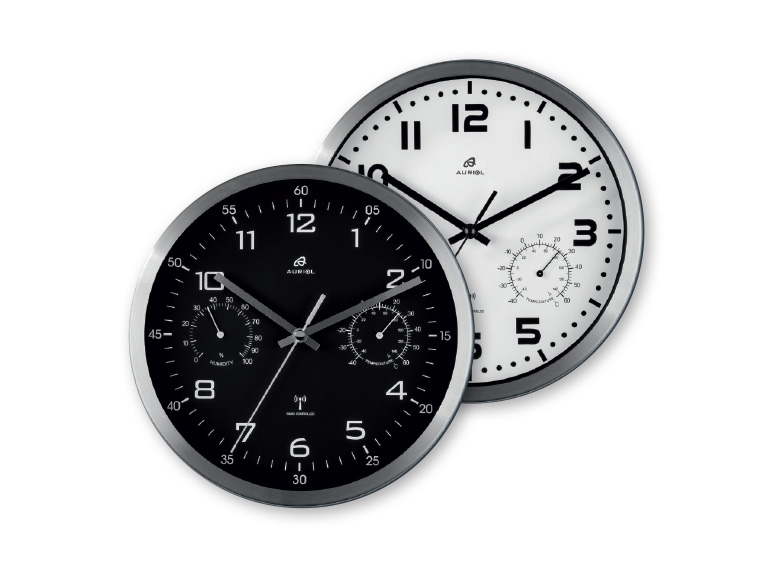 AURIOL Radio-Controlled Wall Clock - Lidl - Northern Ireland - Specials ...